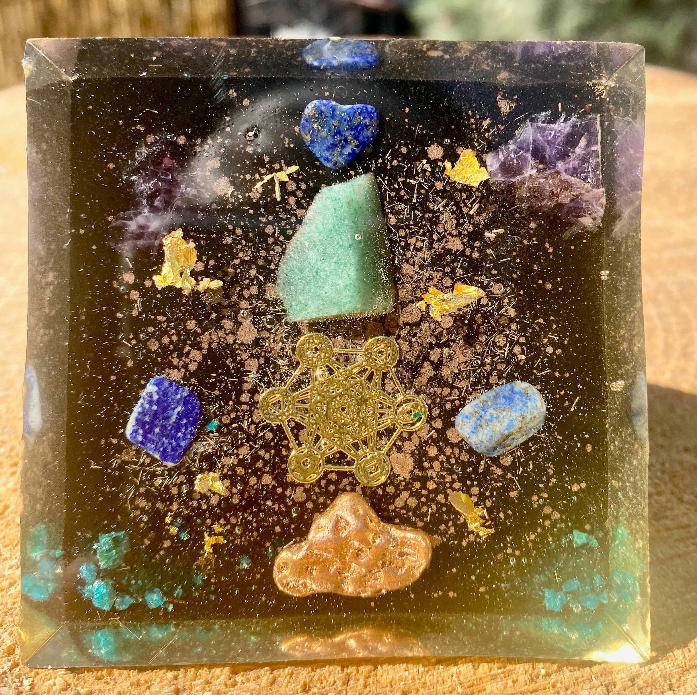 Medium Smokey Lemurian Pyramid – OrAgonite