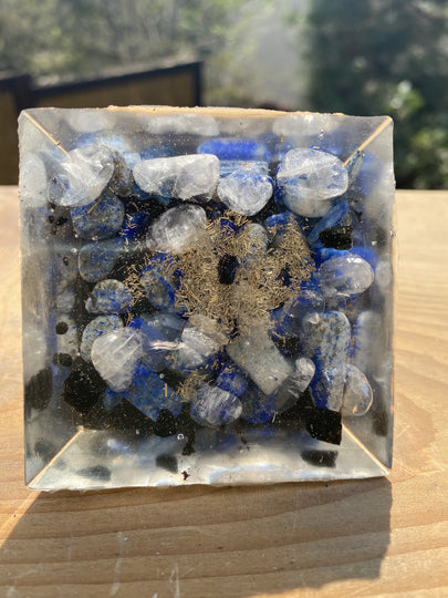 Medium Black Flat-Top Pyramids – OrAgonite